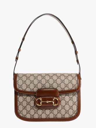 Gucci Gucci Horsebit 1955 GG coated canvas crossbody bag - GUCCI - gender_Woman