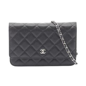 Chanel Pre-owned Matelasse Schultertasche aus genarbtem Kalbsleder - - Pre-owned - Damen - Schwarzk - ONE SIZE