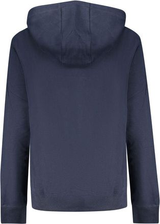 Tommy Hilfiger Logo-Embroidered Cotton Hoodie - Navy