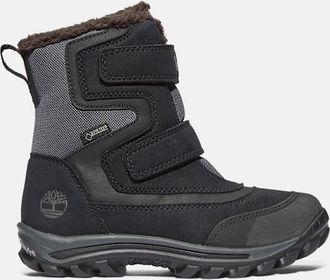 Timberland Halbhoher Chillberg GORE-TEX Snow Boot mit Klettverschluss f&uuml;r Jugendliche in Schwarz, Schwarz, Gr&ouml;&szlig;e