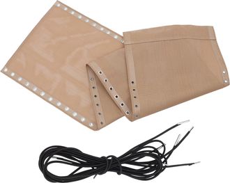 Angoily Outdoor Liegestuhl Ersatzbezug Beige Atmungsaktiv Robust mit Kordelset Langlebiger Outdoor Stuhlbezug f&uuml;r Balkon Strand Camping Einfache Montage Viels