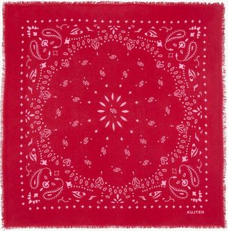 Kujten Grand bandana cachemire imprim&eacute; - Grand Bandana Hachiko