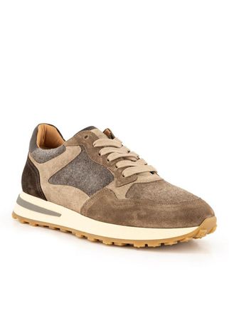 Rosso E Nero Herren Sneaker braun Velours