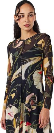 Ted Baker Minikleid f&uuml;r Damen, Transparenter Stoff, Regul&auml;r (Schwarz)