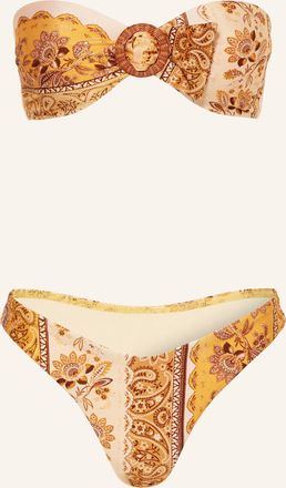 Zimmermann Bandeau-Bikini Lucky gelb