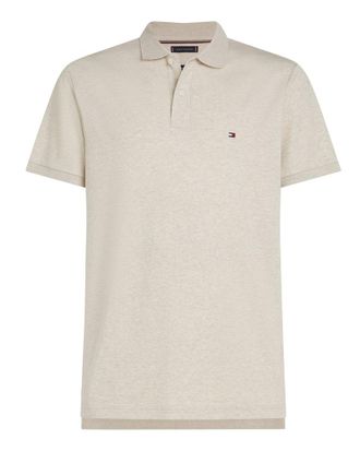 Tommy Hilfiger Jersey-Poloshirt mit kleiner Logo-Stickerei, Regular Fit in