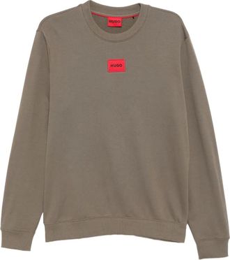 HUGO BOSS sweat à patch logo - Vert