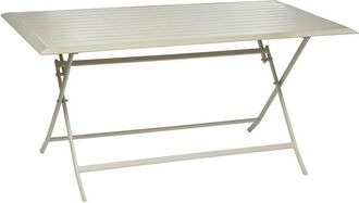 Hesperide Hesperide - Rechteckiger klappbarer Gartentisch azua Lehmfarben - 6 Plätze - epoxidbeschichtetes Aluminium - Hespéride