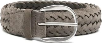 Orciani Brauner gewebter Wildlederg&uuml;rtel - - Accessories - Herren - Braun - 95 CM