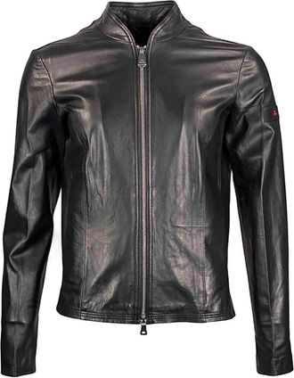 Peuterey Blouson En Cuir - Noir