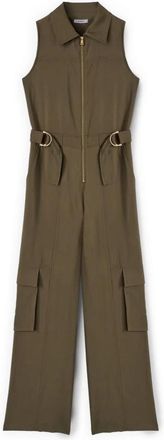 Motivi Femme, Combinaisons et Ensembles, Vert, Taille: 38 FR Combinaison Longue avec Poches Cargo