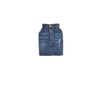 Dsquared2 Klassischer High-Waist-Denimrock - - Skirts - Damen - Blau - XS