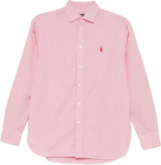 Ralph Lauren Femme, Blouses et Chemises, Rouge, Taille: 38 FR Chemisier ray&eacute; &agrave; manches longues