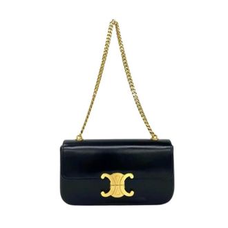 Celine Pre-owned Sac bandouli&egrave;re Claude en cuir - Femme - Pre-owned - Noir - Taille: ONE Size