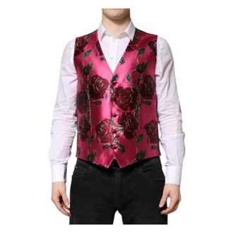 Dolce & Gabbana Vests - - Jackets - Herren - Rosa - L