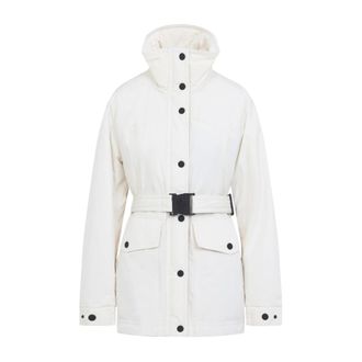 Moncler Caramagne G&uuml;rteljake - - Jackets - Damen - Wei&szlig; - L