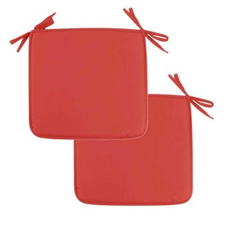 Generic 40 cm Quadratisch Stuhlkissen mit B&auml;ndern, 2er Set Bequemes Sitzkissen Sitzpolster f&uuml;r Stuhl Weiches Stuhlauflage Sitzauflage Dekokissen f&uuml;r Innen- & 