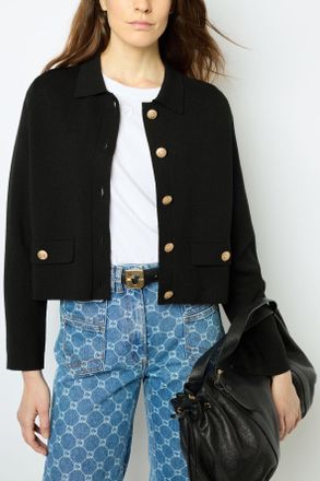 Gerard Darel Veste-gilet &agrave; boutons dor&eacute;s - JULIE - Noir
