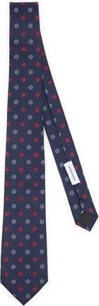 Seidensticker Cravate &agrave; motif floral brod&eacute; en coton m&eacute;lang&eacute;