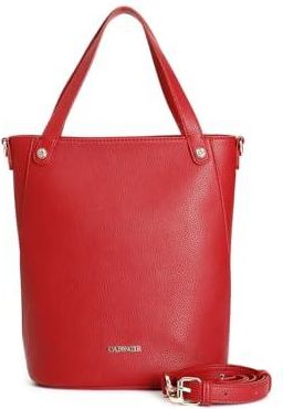 Cafènoir Sac Seau Grenat Avec Bandoulière Amovible, Pour Femme, Couleur Rouge, Taille Taille Unique