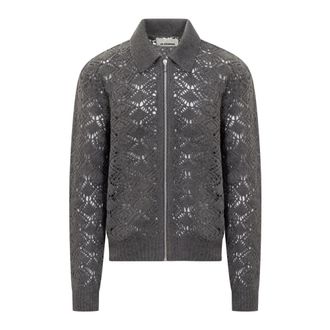 Jil Sander Wollstrickjacke - - Knitwear - Herren - Grau - XL