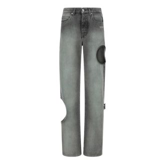Off-white Spray New Meteor Jeans - - Jeans - Damen - Grau - W28