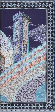 Ferragamo Ferragamo Seidentuch blau