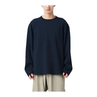 Snow Peak Dry Waffle L/S T-Shirt - - Sweatshirts & Hoodies - Herren - Blau - S