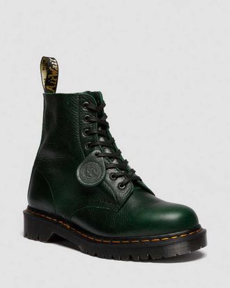 Dr. Martens 1460 Pascal Lederstiefeletten in Gr&uuml;n, Gr&ouml;&szlig;e: 36