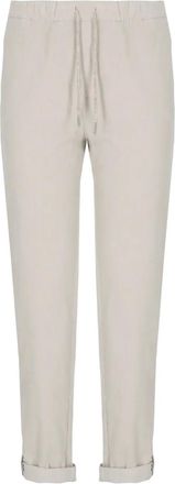 PANICALE Tapered-Hose mit Kordelzug - Nude