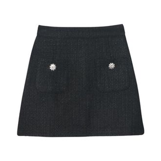 Generic Jupe Crayon Taille Haute Noire Noire Bohème Tweed Kilt Coton Culot 123 Matelassée Voile Habillées Longueur Ciel Sirène Franges Holographique Bretelles