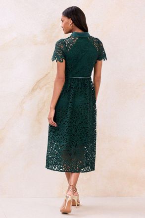 Lipsy Maxikleid Lipsy Premium Maxi-Hemdblusenkleid, Kurzgr&ouml;&szlig;e (1-tlg)