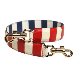 Dolce & Gabbana Femme, Sacs, Multicolore, Taille: ONE Size Leather Striped Shoulder Strap
