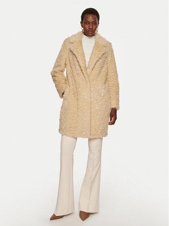 Twin-Set Pelzmantel 242TP2094 Beige Regular Fit