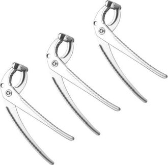 Pretyzoom Lot de 3 Pinces &agrave; Bol et Assiette en Alliage dAluminium Accessoire Cuisine Anti-Chaleur Antid&eacute;rapant et R&eacute;sistant aux Hautes Temp&eacute;ratures pour Manipul