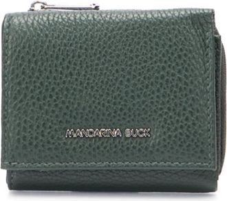 Mandarina Duck Damen Mellow Leather Wallet Reisezubehör-Brieftasche, Pine Green