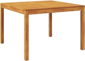 vidaXL Vidaxl - Table &agrave; manger de jardin 4 places en bois dacacia massif - Dimensions 110x110x75 cm - Finition &agrave; lhuile pour ext&eacute;rieur