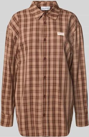 Oh April Oversized Hemdbluse mit Label-Detail Modell Lilia