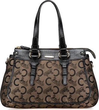 Celine Hobo Bags - C Carriage Canvas Satchel - Gr. unisize - in Braun - für Damen