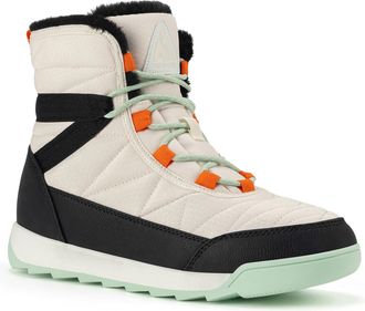 Mishansha Winterschuhe Damen Gef&uuml;ttert Winterstiefel Warm Frauen Schneestiefel Outdoor Rutschfest Winter Boots Elfenbein 41 EU