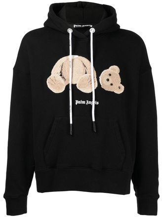 Palm Angels Hoodie mit Teddy-Motiv - Schwarz