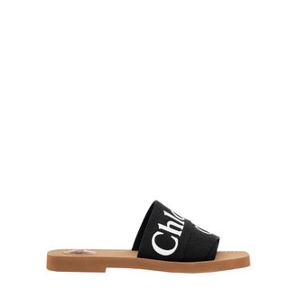 Chlo&eacute; Femme, Chaussures, Noir, Taille: 38 EU Woody Slides