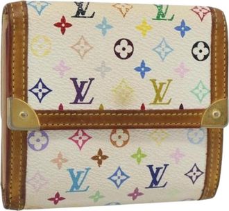 Louis Vuitton Portefeuille Pre-owned en toile Monogram Multicolor - Femme - Pre-owned - Beige - Taille: ONE Size