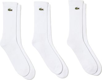 Lacoste Sport Herren RA4182 Socken, Blanc/Blanc-Blanc, 35/38