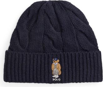 Polo Ralph Lauren Damen Strickmütze mit Polo Bear