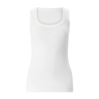 Marc Cain Geripptes Tanktop - - Tops - Damen - Wei&szlig; - 3XL