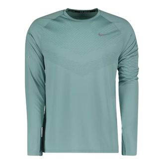 Nike Dri-fit Adv Stride Gr&uuml;nes Langarm-laufshirt