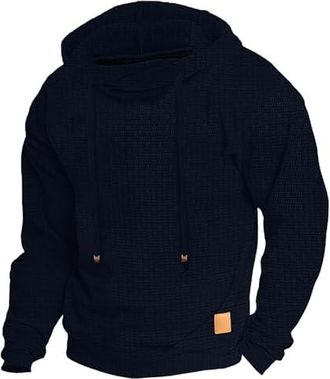 Generic Sweat à capuche dhiver 2024 pour homme avec fermeture éclair - Sweat à capuche pour homme - Sports réguliers - Sports de plein air quotidiens - Vêteme