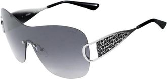 Guess Femme, Accessoires, Gris, Taille: ONE Size Lunettes de soleil &agrave; monture m&eacute;tallique avec protection UV