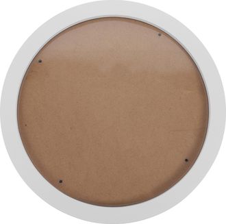 Lurrose Runder Bilderrahmen mit Wei&szlig;em Rand 25cm Durchmesser f&uuml;r Wohnzimmer und B&uuml;ro Dekorativer Wandrahmen f&uuml;r Fotos und Kunstwerke